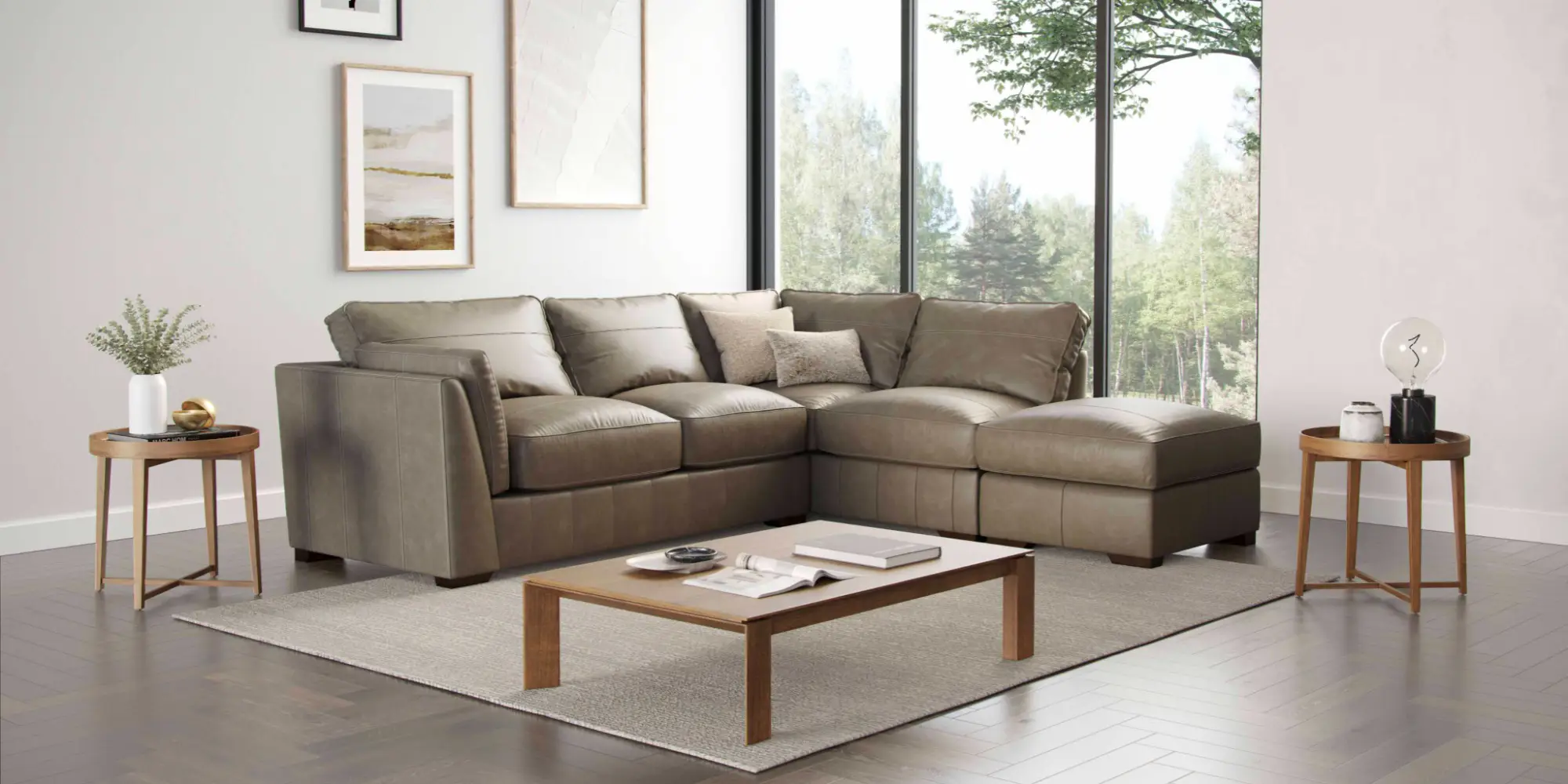 Phoenix Leather Sofa - Allsorts Furniture Ltd